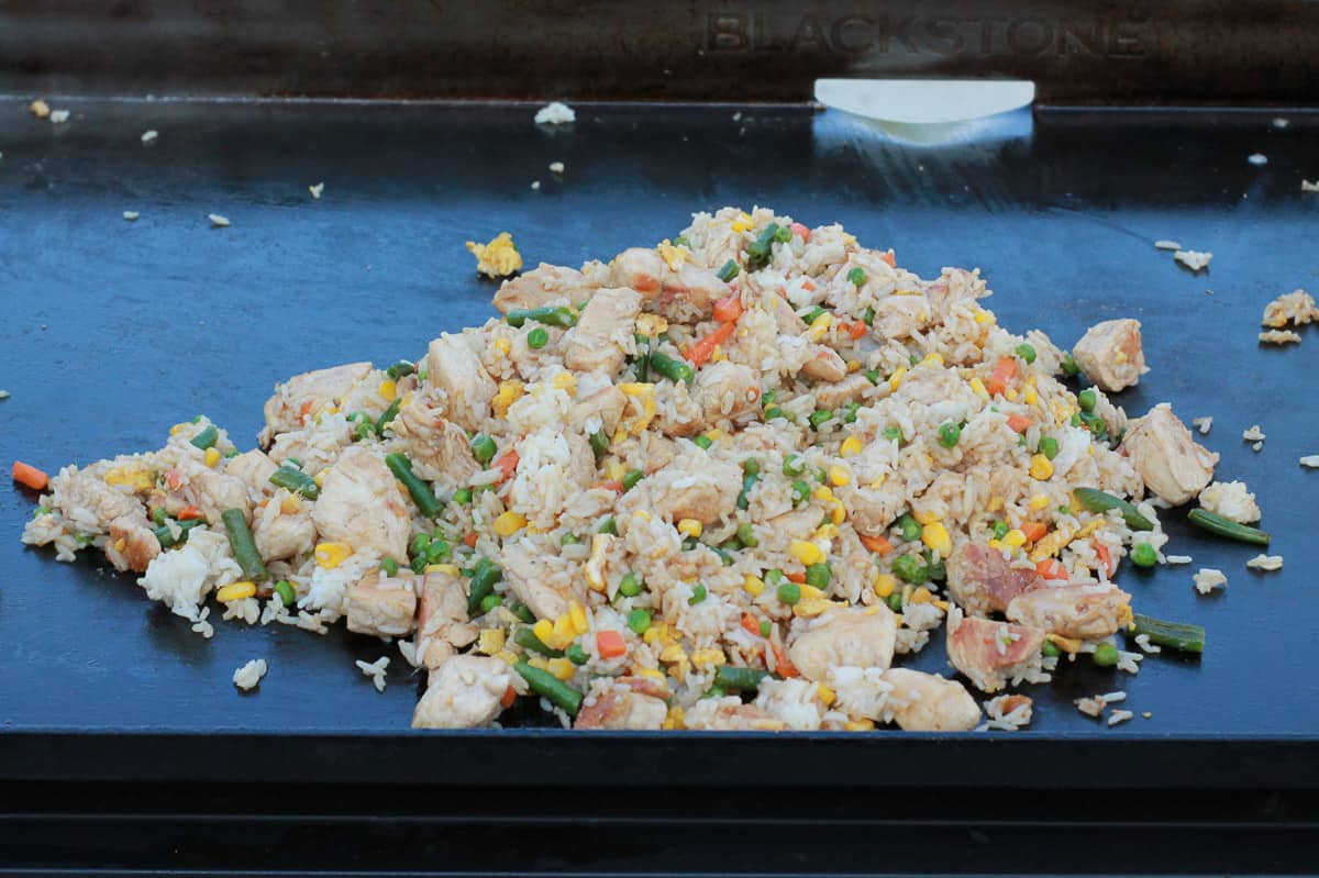 Blackstone Fried Rice - Nourish From Scratch
